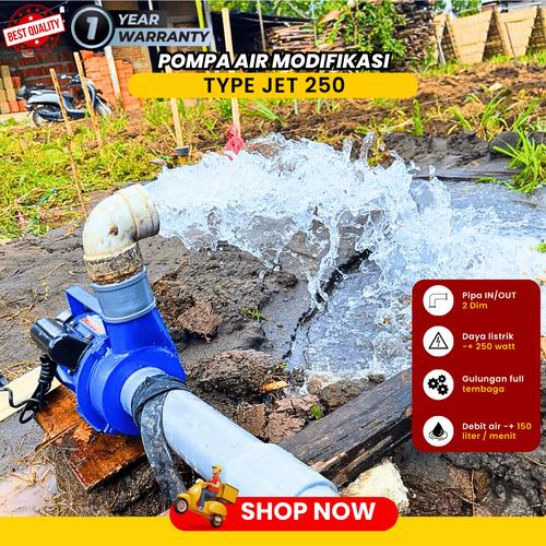 Jual Pompa air kolam pipa 2 dim kapasitas besar jet 250 NONSTOP - Kab ...