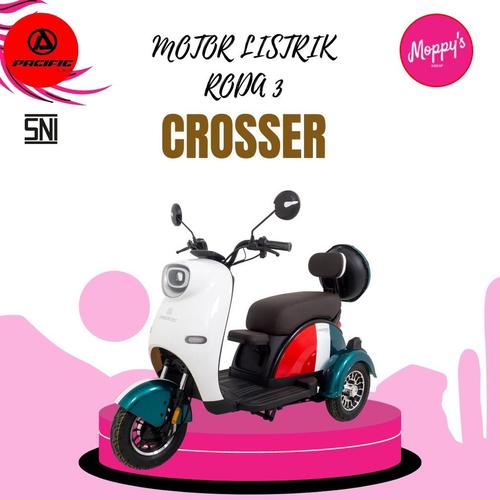 Jual Sepeda Motor Listrik Roda tiga CROSSER By Pacific - Italian White ...