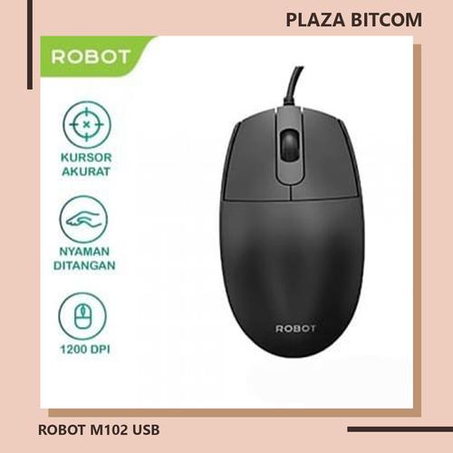 Jual Robot M102 Mouse Wired 1200DPI Mouse Kabel USB | BITCOM PLAZA ...
