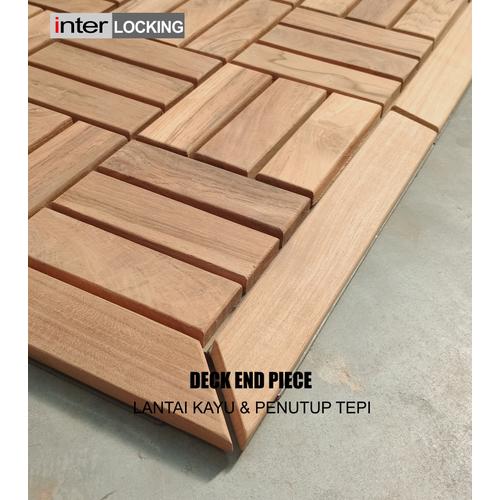 Jual Decking Tile Penutup Lantai Kayu - End Piece - Decking Tile - Kota ...