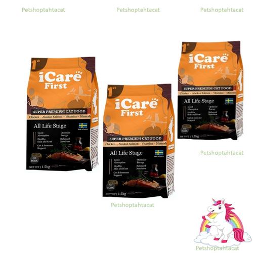 Jual Icare FIRST Cat Food 1.5 Kg Freshpack / Rasa Tuna dan Salmon - Kab ...