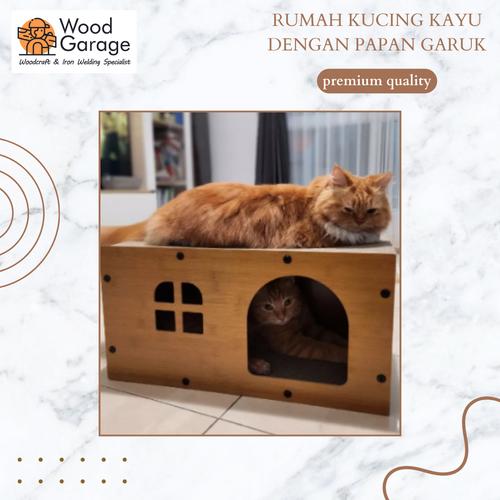 Jual Rumah kucing / kandang kucing kayu plywood desain minimalis - Kab ...
