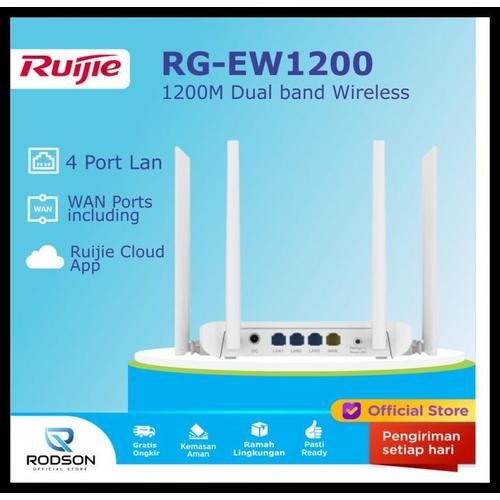 Jual Router Ruijie Reyee Rg Ew1200 1200M Dual Band Wireless Originalll ...