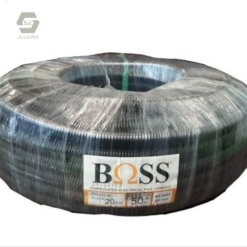 Jual Flexible Conduit 20mm 50m Hitam BOSS Selang Fleksibel Listrik ...