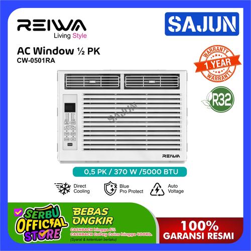 Promo REIWA AC Window 1/2 PK CW-0501RA AC Low Watt 0,5 PK Cicil 0% 3x ...