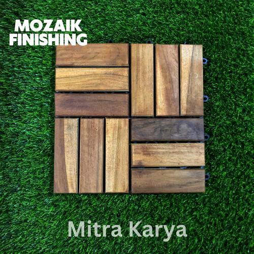 Jual Decking Tile kayu jati Garden tile Teak Lantai Kebun-teras-kolam ...