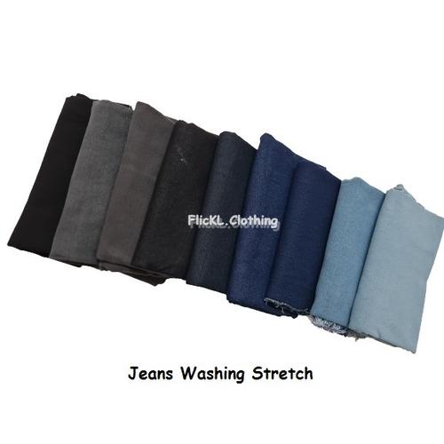Jual Kain Jeans Wash Stretch Denim Washing Cucian Bahan Jeans Washing ...