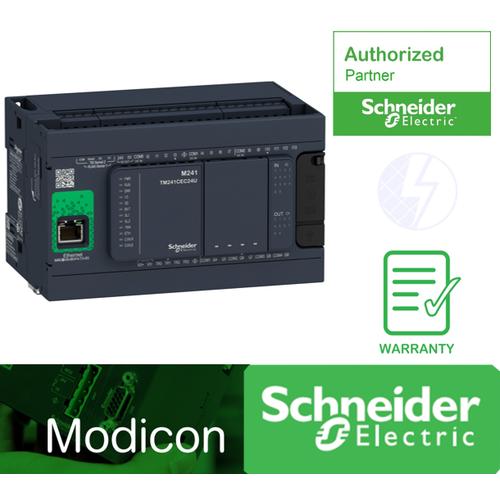 Jual TM241CE24T PLC Schneider Modicon Controller 24 I/O Transistor PNP ...