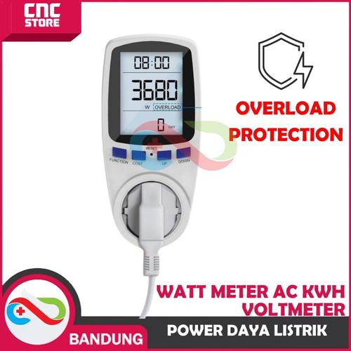 Jual WATT METER AC KWH VOLTMETER PENGUKUR POWER DAYA LISTRIK UKUR BIAYA ...