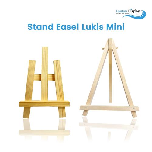 Jual Stand Easel Mini Stand Lukis Kayu Mini Easel Stand Wooden Stand ...