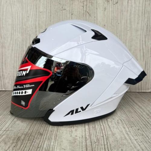 Jual HELM ALV ULTRON PRO SOLID WHITE SINGLE VISOR - WHITE, M - Kab ...