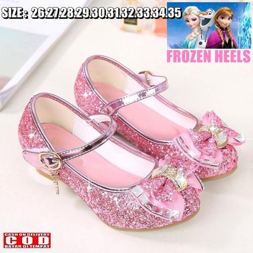 Jual SEPATU PESTA HIGH HEELS PRINCESS FROZEN ANAK ANAK PEREMPUAN ANAK ...