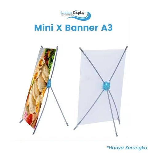 Jual X Banner MINI A3 - WHITE (Kerangka X Banner Saja) - Kota Tangerang ...