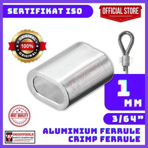 Jual FREE ONGKIR ALUMUNIUM FERRULE / CRIMP FERRULE 1 mm rigging ...