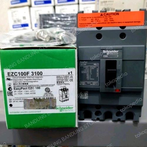 Jual SCHNEIDER MCCB EZC100F3100 3P 100A MCCB 100A 3P EZC100F3100 ...