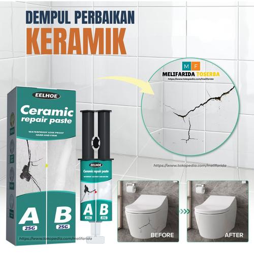 Promo Tile Repair AB Glue Set Perbaikan Keramik Ubin Lantai Wastafel ...