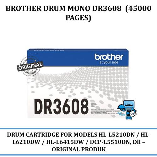 Jual Brother Drum Mono DR3608 (45000 Pages) - Original Produk - Jakarta ...