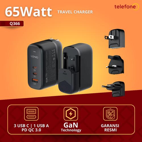 Promo LDNIO Q366 65W GaN Super Fast Charger adapter ORIGINAL - Q367 - Kota Tangerang - telefone ...