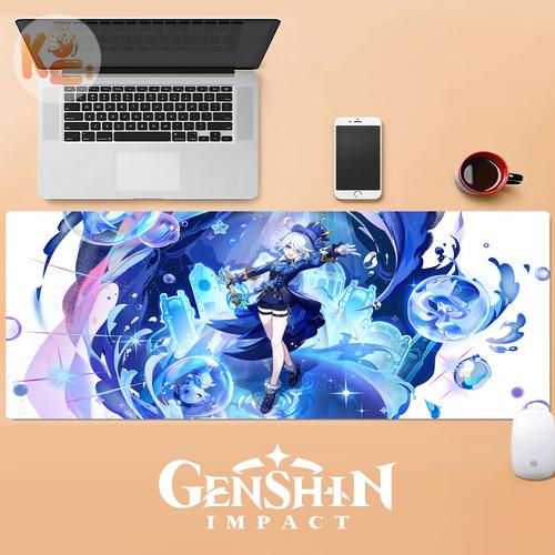 Jual Furina Focalors 80x30cm Mousepad Genshin Impact Anti Slip Mouse ...