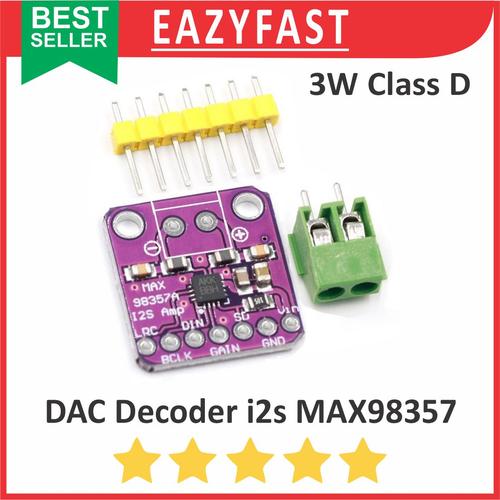 Jual Modul DAC i2s MAX98357 Digital Audio Decoder Encoder Amplifier ...