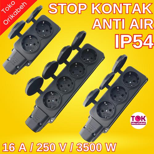 Jual Stop Kontak Colokan Listrik Arde Anti Air Cover Tutup Waterproof ...