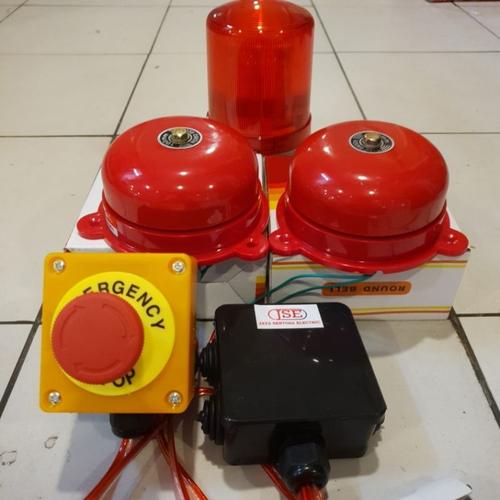 Jual Sirine Bahaya fire alarm Double bell Round bell 2arah sirine cocok ...