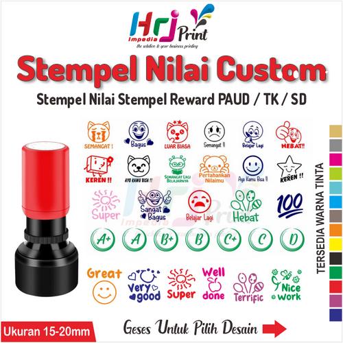 Jual Stempel nilai guru reward | Stempel Reward Penilaian Guru TK /PAUD ...