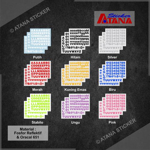 Jual Sticker Cutting Scotlite ABJAD 10x11 cm Untuk Membuat Tulisan ...