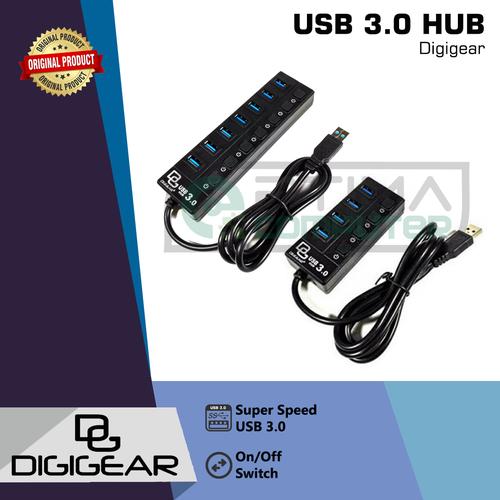 Jual USB 3.0 HUB SWITCH DIGIGEAR - 7 Port - Kota Balikpapan - Optima ...