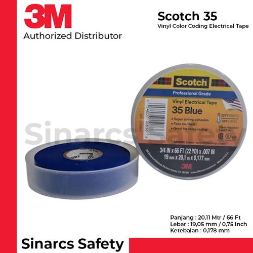 Jual 3M Scotch 35 Isolasi Listrik Vinyl Color Coding Electrical Tape ...