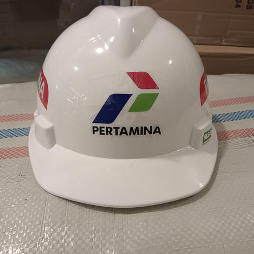 Jual Helm Safety MSA Pertamina Full Set / Helm Kerja MSA Original 100% ...