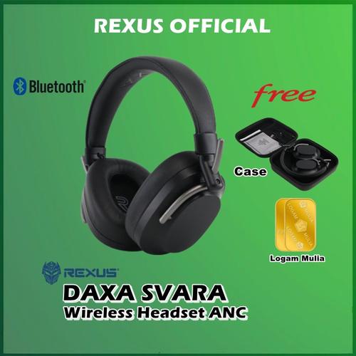 Promo Rexus Daxa Svara QW1 ANC Wireless Gaming Headset Dual Connection ...