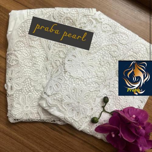 Jual Kain kebaya bordir katun krawang putih - Kota Denpasar - Praba ...
