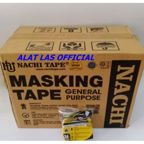 Jual Masking Tape Nachi Ukuran 24 MM / Isolasi Kertas uk 24MM / Nachi ...