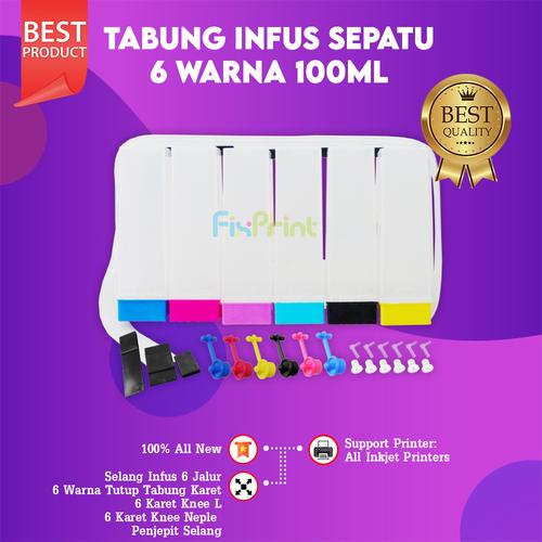 Jual Ink Tank Modif 6 Warna 100ml Tabung Infus 6 Warna 100ml - Jakarta ...