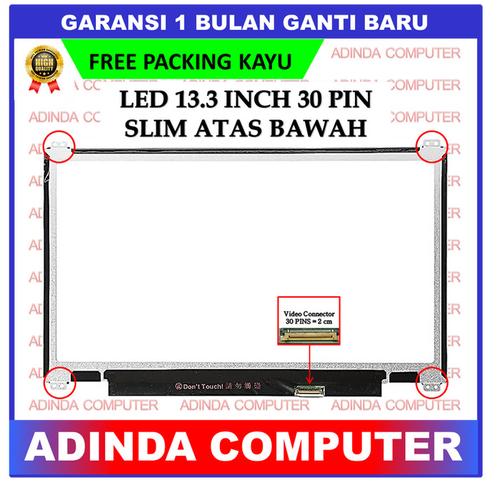 Jual LCD LED 13.3 13 Inch 30 Pin 30pin Slim Tipis HD Bracket Kuping ...