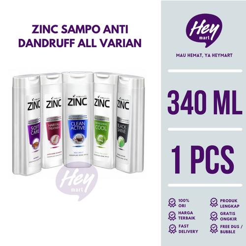 Jual ZINC SHAMPOO BOTTLE SAMPO ZINC BOTOL ALL VARIANT 340 ML 340ML ...