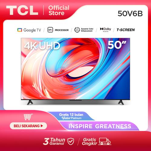 Promo TCL 50" 4K UHD Google TV - T-Screen - Dolby Audio - HDR10 (50V6B ...