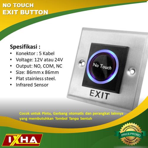Promo Exit Button Push Button Tombol Contactless No Touch Door Infra ...