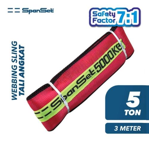 Jual Spanset Webbing Sling Cap. 5 Ton x 3 Meter - Jakarta Utara - Nusa ...