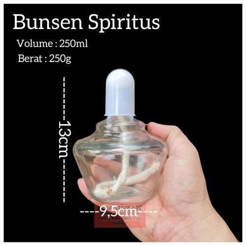Jual LAMPU SPIRITUS KACA / BUNSEN SPIRITUS / BUNSEN SPIRTUS - 250ML ...