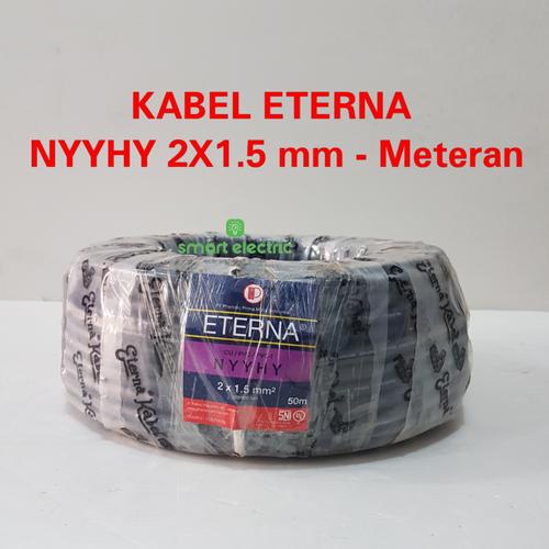 Jual Kabel Listrik Eterna Serabut NYYHY 2x1.5 mm Meteran Tembaga Murni SNI LMK - Kota Medan ...