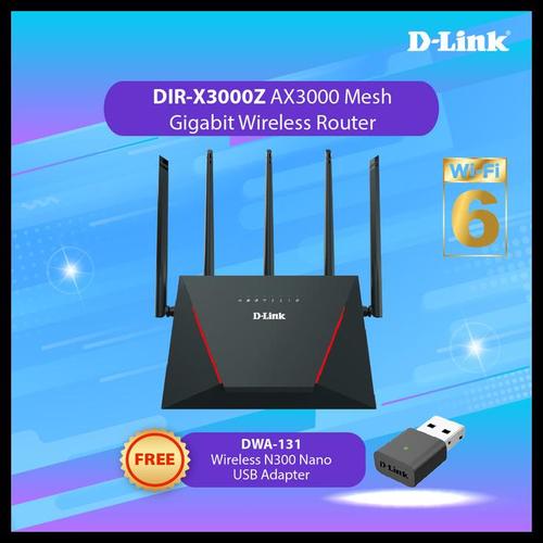Jual D-Link Dir-X3000Z Exo Ax3000 Wi-Fi-6 Smartrouter Originalll 100% ...