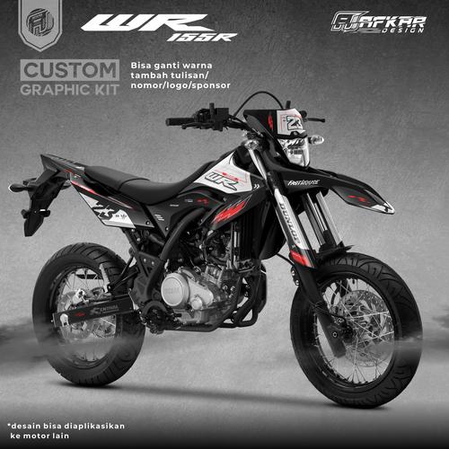 Jual STICKER DECAL WR 155 R HITAM PUTIH SIMPEL DESIGN CUSTOM (BISA ...
