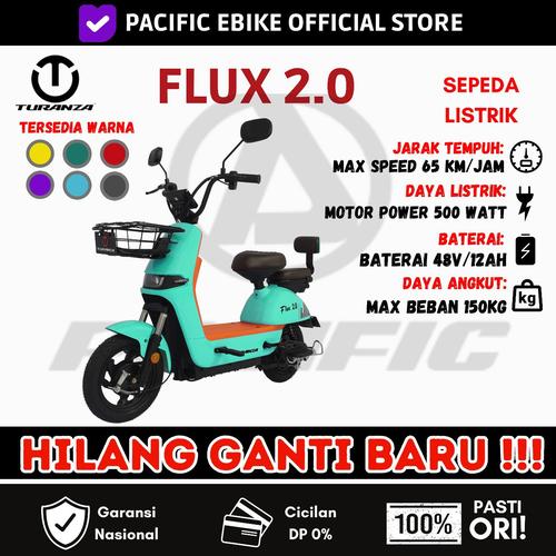 Jual SEPEDA LISTRIK TURANZA FLUX 2.0 GARANSI RESMI - GREEN - Kab. Bogor ...