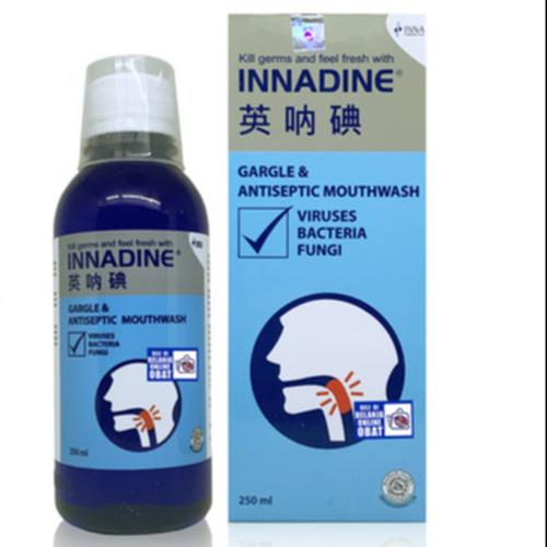 Jual Obat Kumur Antiseptik INNADINE Gargle & Antiseptic Mouthwash & INNADINE Antiseptic ...