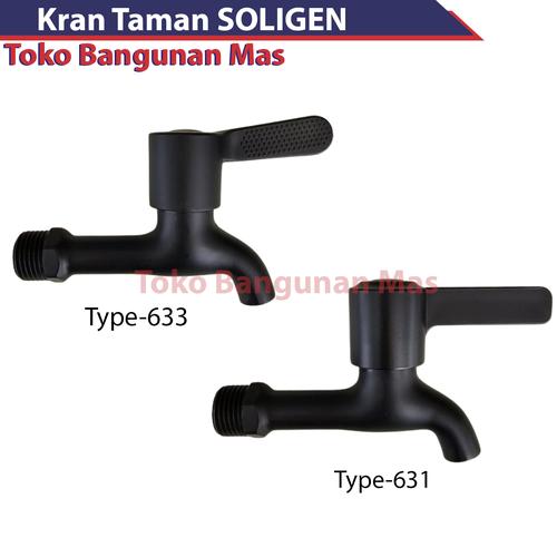 Jual Kran Taman Stainless Steel SUS 304 HITAM SOLIGEN Kran Tembok Air ...