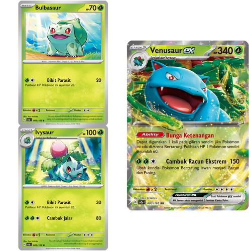 Jual Pokemon TCG Indonesia - Common Uncommon Bulbasaur Ivysaur 151 sv2a ...