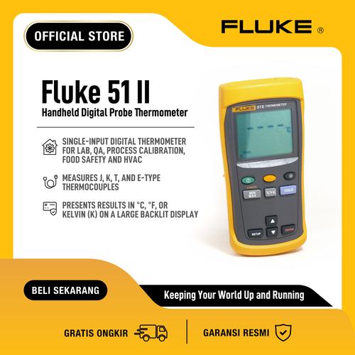 Promo FLUKE 51 II Handheld Digital Probe Thermometer Cicil 0% 3x ...