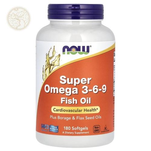 Jual NOW Vitamin Super Omega 3 6 9 1200mg isi 180 softgels Fish Oil ...